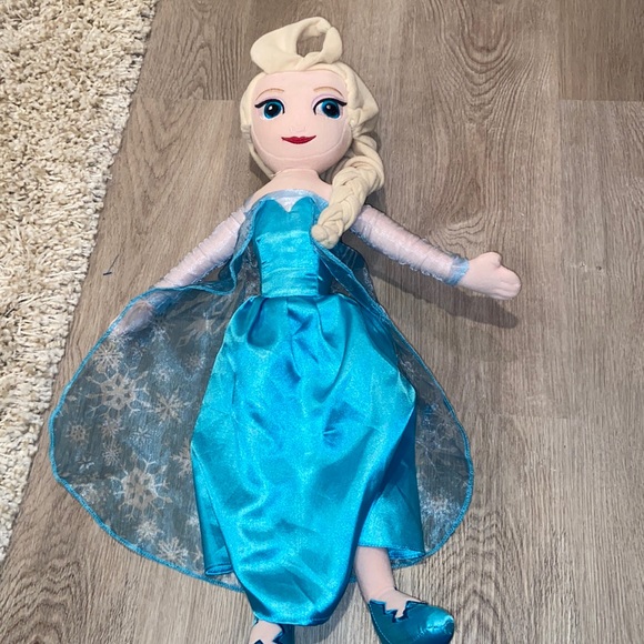 Disney | Toys | Disney Frozen Elsa 23 Inch Plush Doll | Poshmark